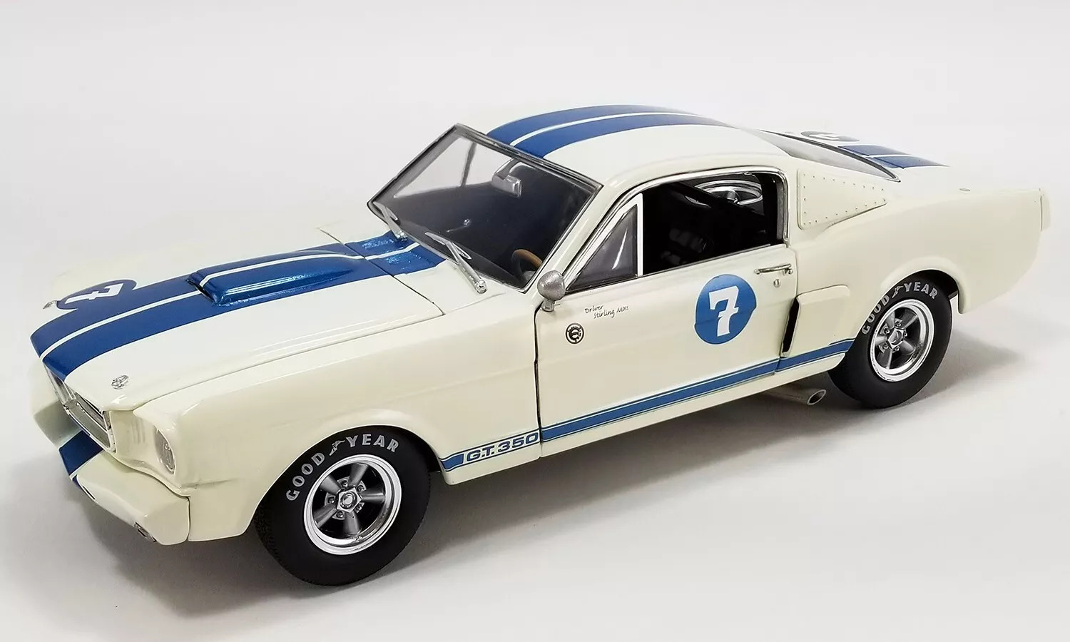 Shelby G.T. 350R (1965) #7 Stirling Moss 1/18 Scale by ACME - CarModelZone